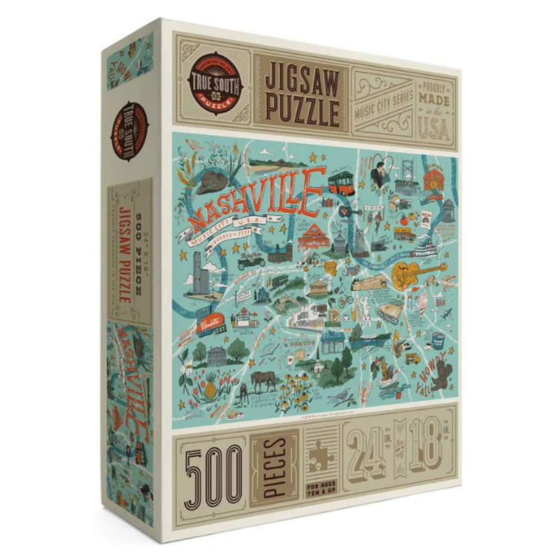 Nashville Map Puzzle – Music City Shop